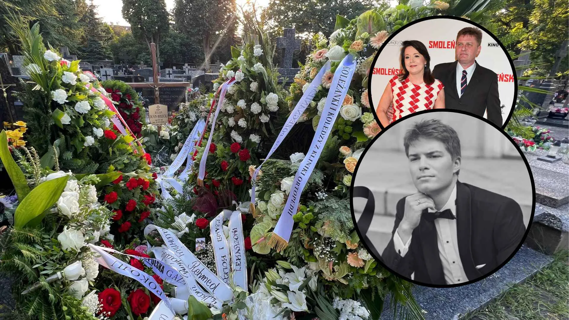 Pogrzeb syna Holeckiej. Co napisali na szarfie rodzice i prezes ...