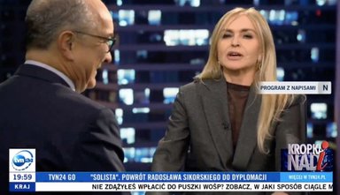 Potężna wpadka Moniki Olejnik w "Kropce nad i". Natychmiast przeprosiła widzów